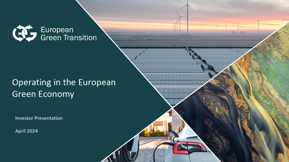 Presentations & Events - European Green Transition